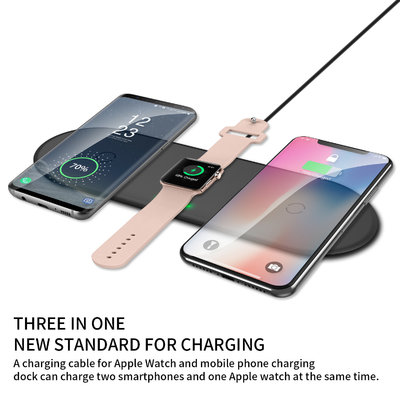 3 IN 1 WIRELESS CHARGER Multi-function Simultaneously Fast Wireless Charger For Apple Watch For iPhone For Apple supplier