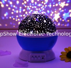 Romantic Room LED USB Rotating Star Projector Sky Night Lamp With Music