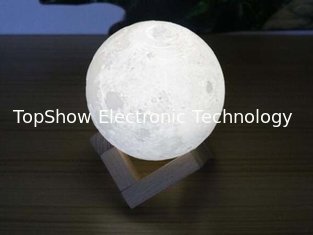 USB Rechargeable Touch Sensor 3D Printing LED Moon Night With Brightness Adjustment