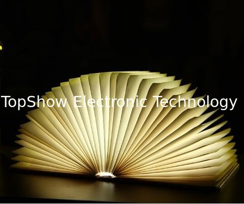 PU Cover 360 Degree Adjustable Rechargable Book Shape Light For Gift
