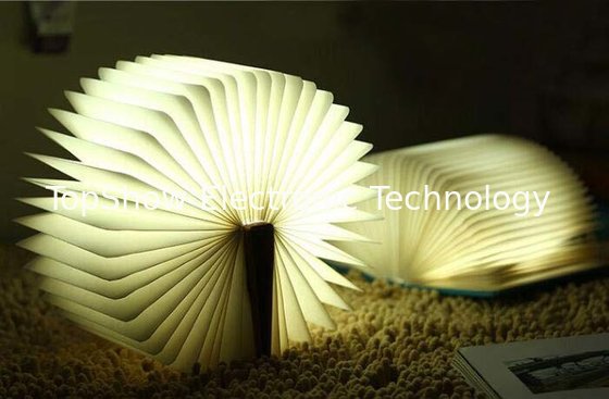 PU Cover 360 Degree Adjustable Rechargable Book Shape Light For Gift