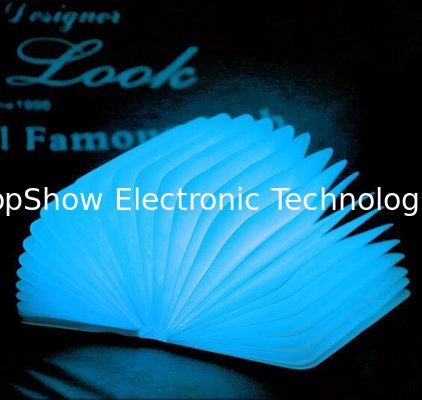 Wooden Mini USB Chargeable Fold Book Sharp Led Light With Creative Bluetooth Speakers