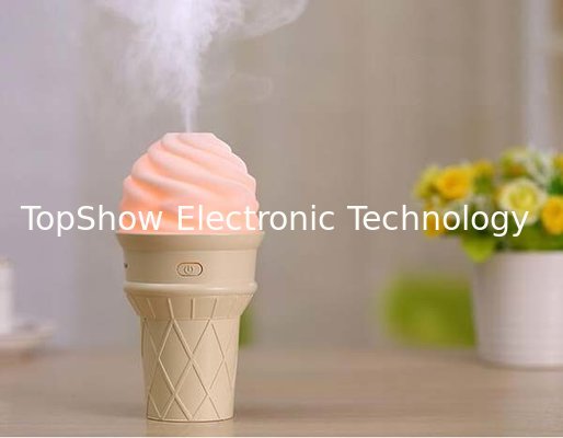 Creative Colorful USB Ice Cream Car Mini Air Humidifier with Led Lamp