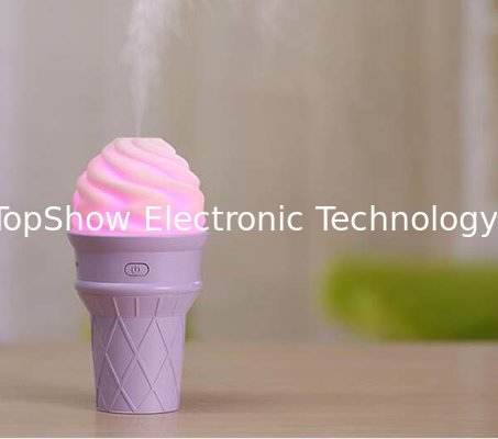 Creative Colorful USB Ice Cream Car Mini Air Humidifier with Led Lamp