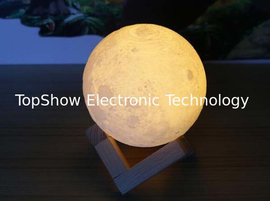 USB Rechargeable Touch Sensor 3D Printing LED Moon Night With Brightness Adjustment