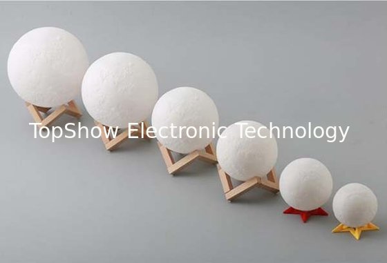 USB Rechargeable Touch Sensor 3D Printing LED Moon Night With Brightness Adjustment