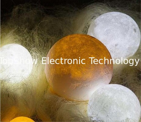USB Rechargeable Touch Sensor 3D Printing LED Moon Night With Brightness Adjustment