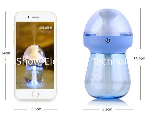 240ml Cute Water Bottle Humidifier Cool Mist Humidifier Baby Humidifier For Home