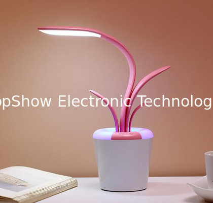 USB Rechargeable LED Desk Eye-protecting Kaffir Lily Reading Lamp For Children