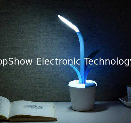 USB Rechargeable LED Desk Eye-protecting Kaffir Lily Reading Lamp For Children