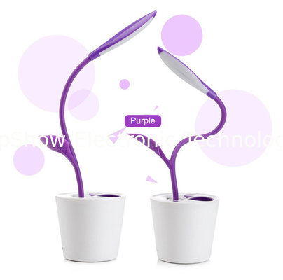 USB Rechargeable Touch Doudou Miao LED Table Lamp With Pen Holder