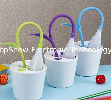 USB Rechargeable Touch Doudou Miao LED Table Lamp With Pen Holder