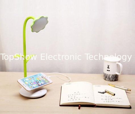 Hot Selling Creative Rechargeable Sunflower LED Desk Lamp With Phone Stand