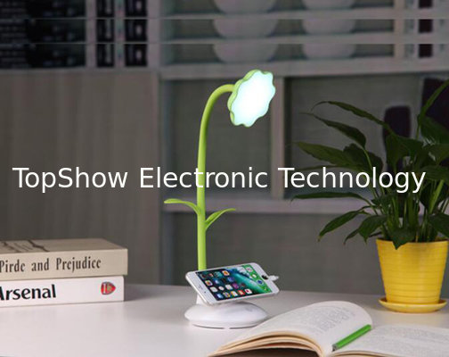 Hot Selling Creative Rechargeable Sunflower LED Desk Lamp With Phone Stand