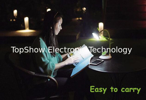 Hot Selling Creative Rechargeable Sunflower LED Desk Lamp With Phone Stand