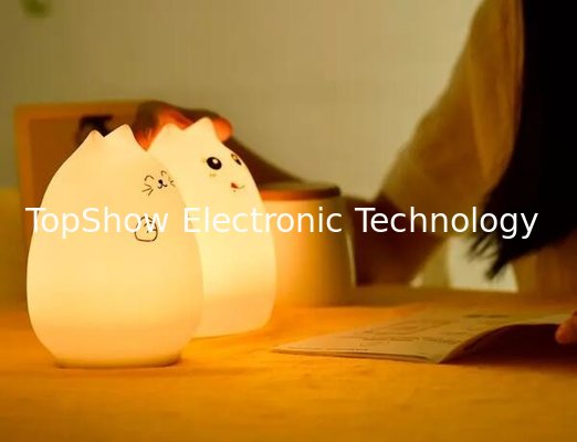 USB Charge Carton Silicone Night Light Multicolor Cute Cat Silicone Soft Nursery Lamp