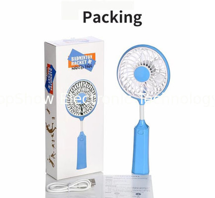 Portable USB Badminton Racket Fan Handheld Mini Badminton Racket Fan