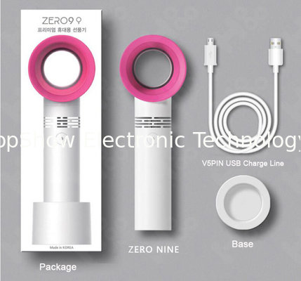 USB Mini Leafless Fan Portable Handheld Chargeable Mini Bladeless Fan