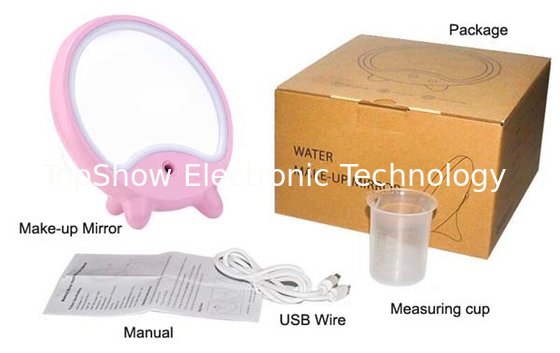 Desktop LED Light Makeup Mirror Mist Humidifier For Beauty Salon