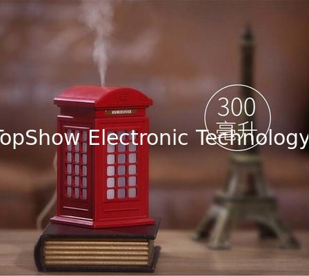 Creative Vintage British Style Phone Booth Humidifier 300ml USB LED Cool Mist Humidifiers