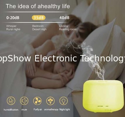 500ml Aromatherapy Essential Oil Diffuser Humidifier Room Decor Lighting with 7 LED Color