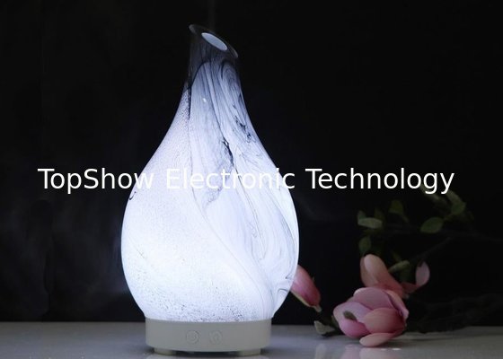 3D Watercolor Glass Cool Mist Humidifier Aromatherapy Diffusers With Color Light