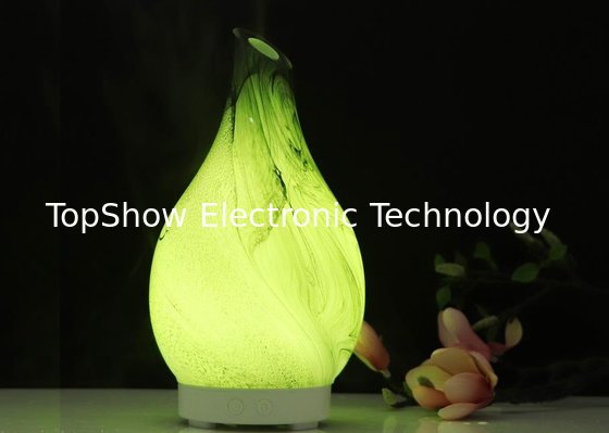 3D Watercolor Glass Cool Mist Humidifier Aromatherapy Diffusers With Color Light