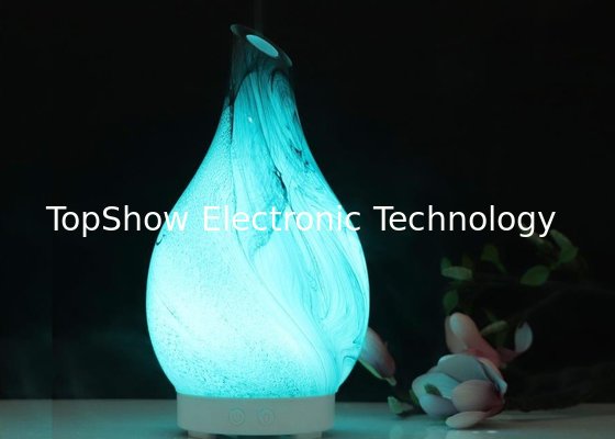 3D Watercolor Glass Cool Mist Humidifier Aromatherapy Diffusers With Color Light