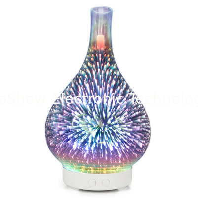 Christmas Firework Aromatherapy Essential Oil 3D Diffuser Glass Humidifier