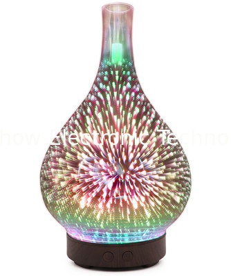 Christmas Firework Aromatherapy Essential Oil 3D Diffuser Glass Humidifier
