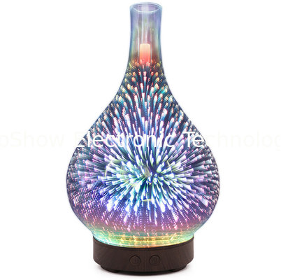 Christmas Firework Aromatherapy Essential Oil 3D Diffuser Glass Humidifier