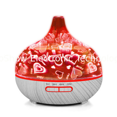 3D Firework Glass Essential Oil Air Aroma Diffuser 400ml Cool Mist Air Diffuser Humidifier