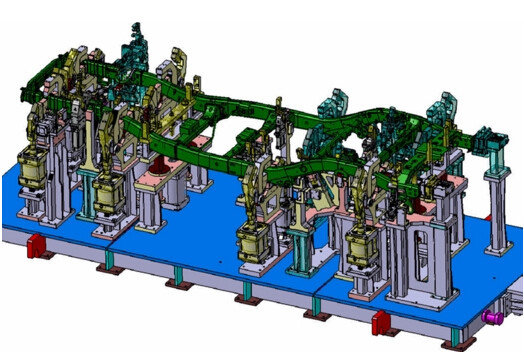 Customized Console Pneumatic Clamps Fixtures Metal Stamping Die Automotive Fixture Jig Gages