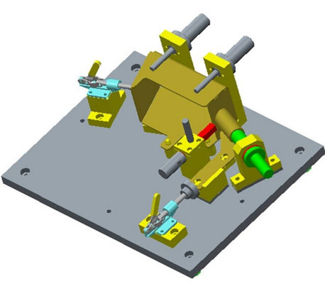 Customized Motor Bracket Weld Fixture Components High Precision Assembly Fixture Design