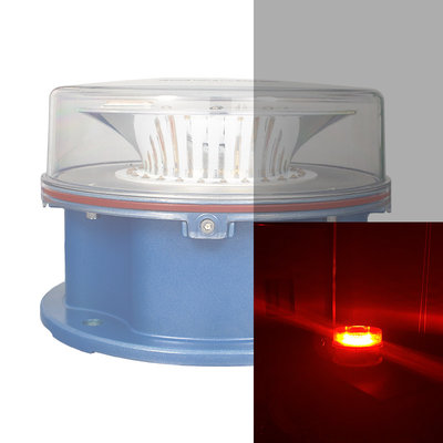 Aluminium Alloy ICAO 2000cd FAA L864 Red Flash Building Tower Medium Intensity LED aviation warning light