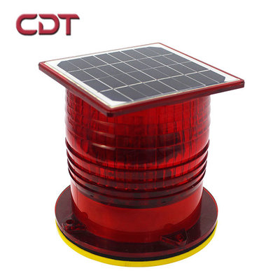 Red Color Electric Iron Tower Chimney Brige LED Type B Building Low Intensity Obstruction Lights Solar Powered