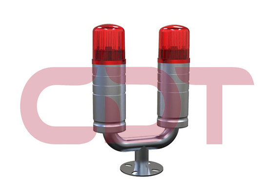 Aviation Obstruction light Steady Red 32cd Double Low Intensity aircraft warning lights for buildings