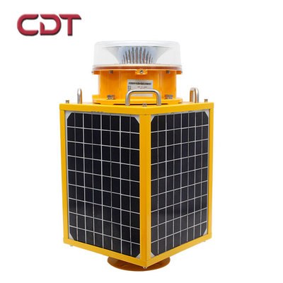 Building Obstruction lighting/GSM Tower 2000cd L864 Flash Red Medium Intensity LED solar powered aviation lights