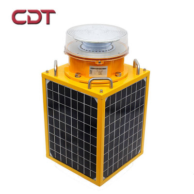 Building Obstruction lighting/GSM Tower 2000cd L864 Flash Red Medium Intensity LED solar powered aviation lights
