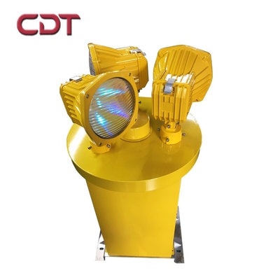 105W three color helipad lights 2500cd Yellow,Green,White Metal Halide Airport Rotating beacon lighting
