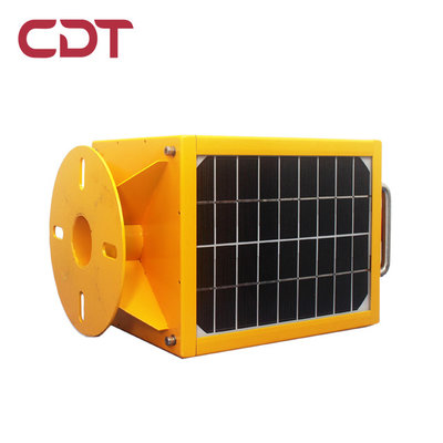 Broadcast telecom Tower Electrical Power Towers Red ICAO Solar Power Medium Intenisty aircraft warning lights on tower