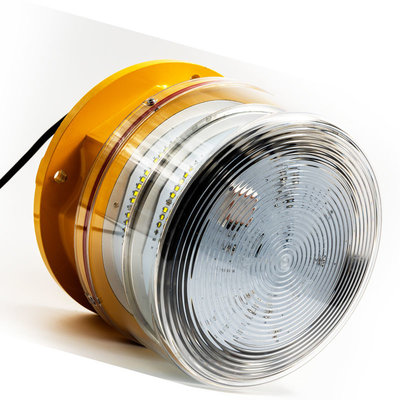 L-865 Medium Intensity White LED Flashing Obstruction Beacon ICAO Aviation Warning Light For Transmission Towers