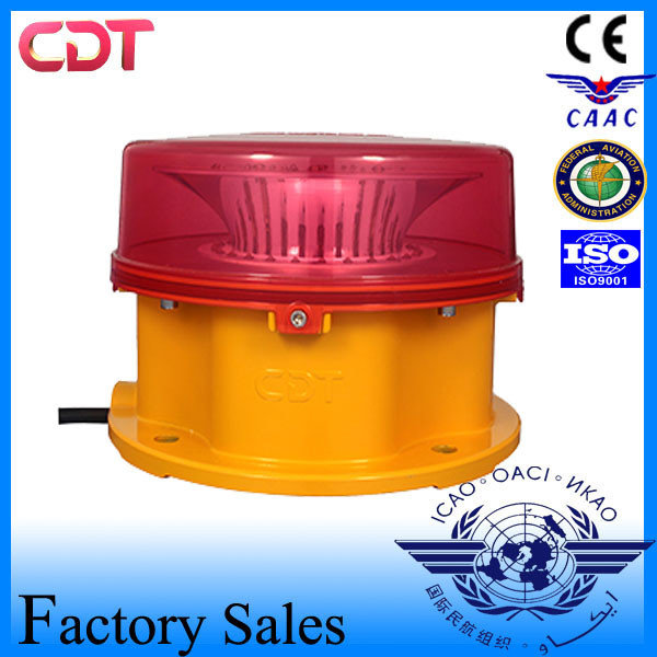 Anti-Corrosion Red Aircraft Warning Lighting Building Type B Medium Intensity 2000cd Telecom Tower Obstruction Light