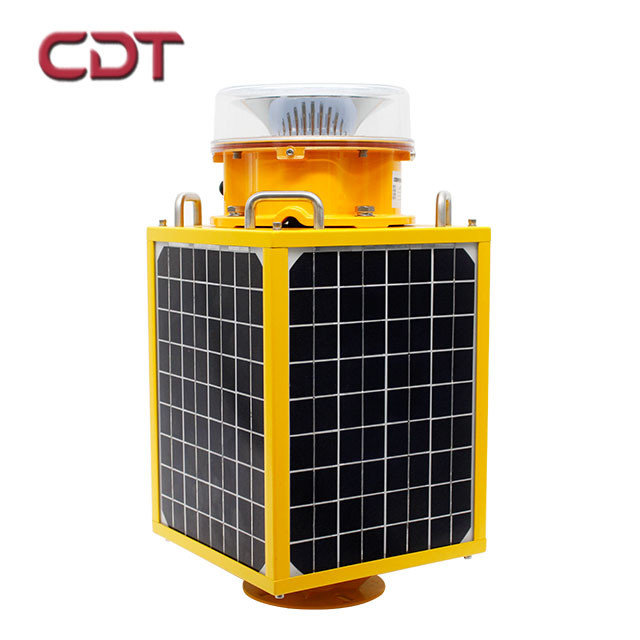 Building Obstruction lighting/GSM Tower 2000cd L864 Flash Red Medium Intensity LED solar powered aviation lights