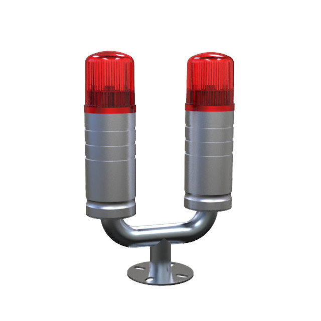 Mast Buidling 45 meters Red Low intensity double obstruction lights according to the icao standard for the tower area