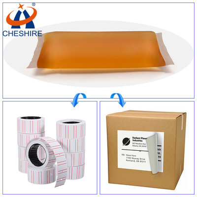 Hot Melt Glue Light Yellow Pressure Sensitive Adhesive General Label Glue for Shipping Mark Stickers Label supplier