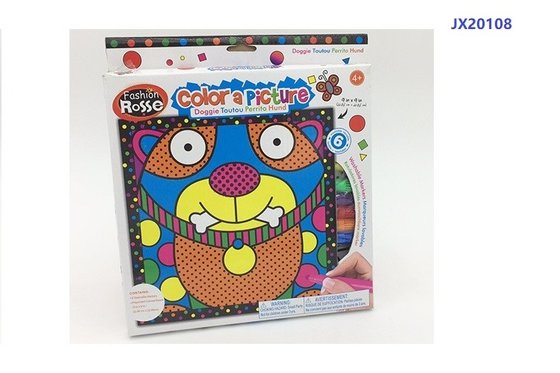 China 9 Inch Kitty Cat Kids Drawing Board Toys With 6 Washable Color Markers supplier