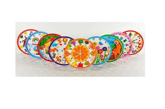 China 3D Plaster Dinosaur Clock Children Painting Set With Mounting Hardware supplier