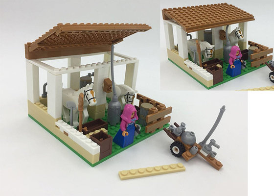 China Role Play DIY Building Blocks Educational Toys 162Pcs Mini Farm 4 In 1 Combo Set supplier
