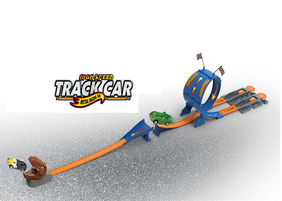 China 2 In 1 Twins Stunt Toy Race Car Track Sets , Hot Wheels Cars Track Set supplier